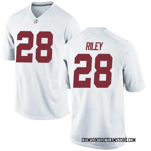 Men's Nike Kevin Riley Alabama Crimson Tide Replica White Football ...